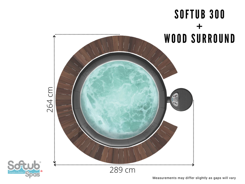 Wood Deck Surround – Softub Canada